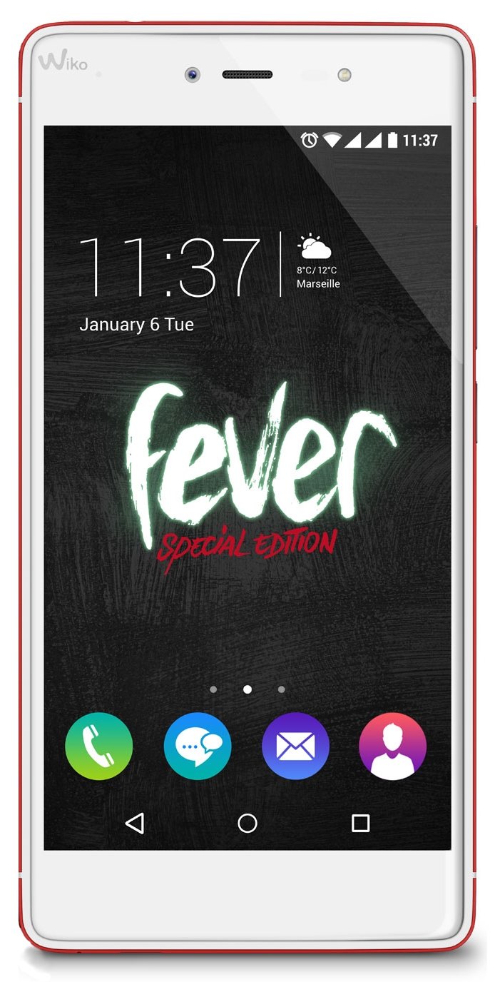 WIKO Fever Special Edition 3/16GB 5.2" Czerwony Smartfon - niskie ceny i opinie w Media Expert