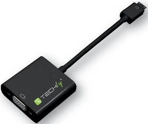 TECHLY 0.1 m Adapter Mini HDMI - VGA - niskie ceny i opinie w Media Expert