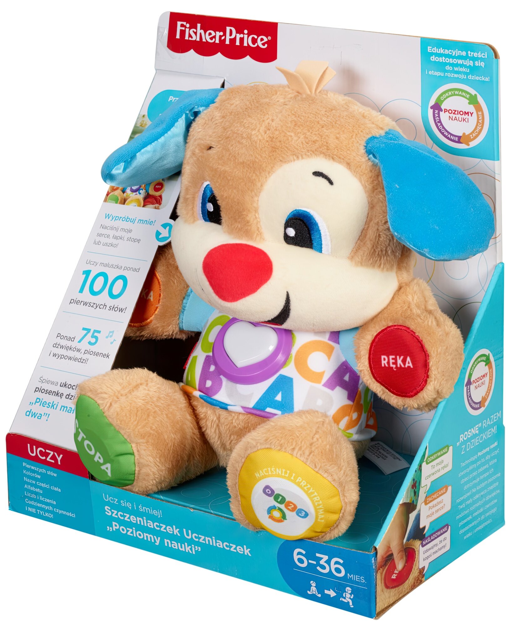 FISHER PRICE Ucz się i śmiej! Szczeniaczek Uczniaczek FPM71 Zabawka ...