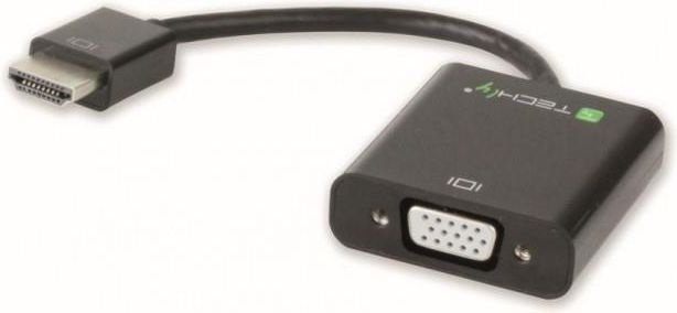 TECHLY 0.15 m Adapter HDMI - VGA - niskie ceny i opinie w Media Expert