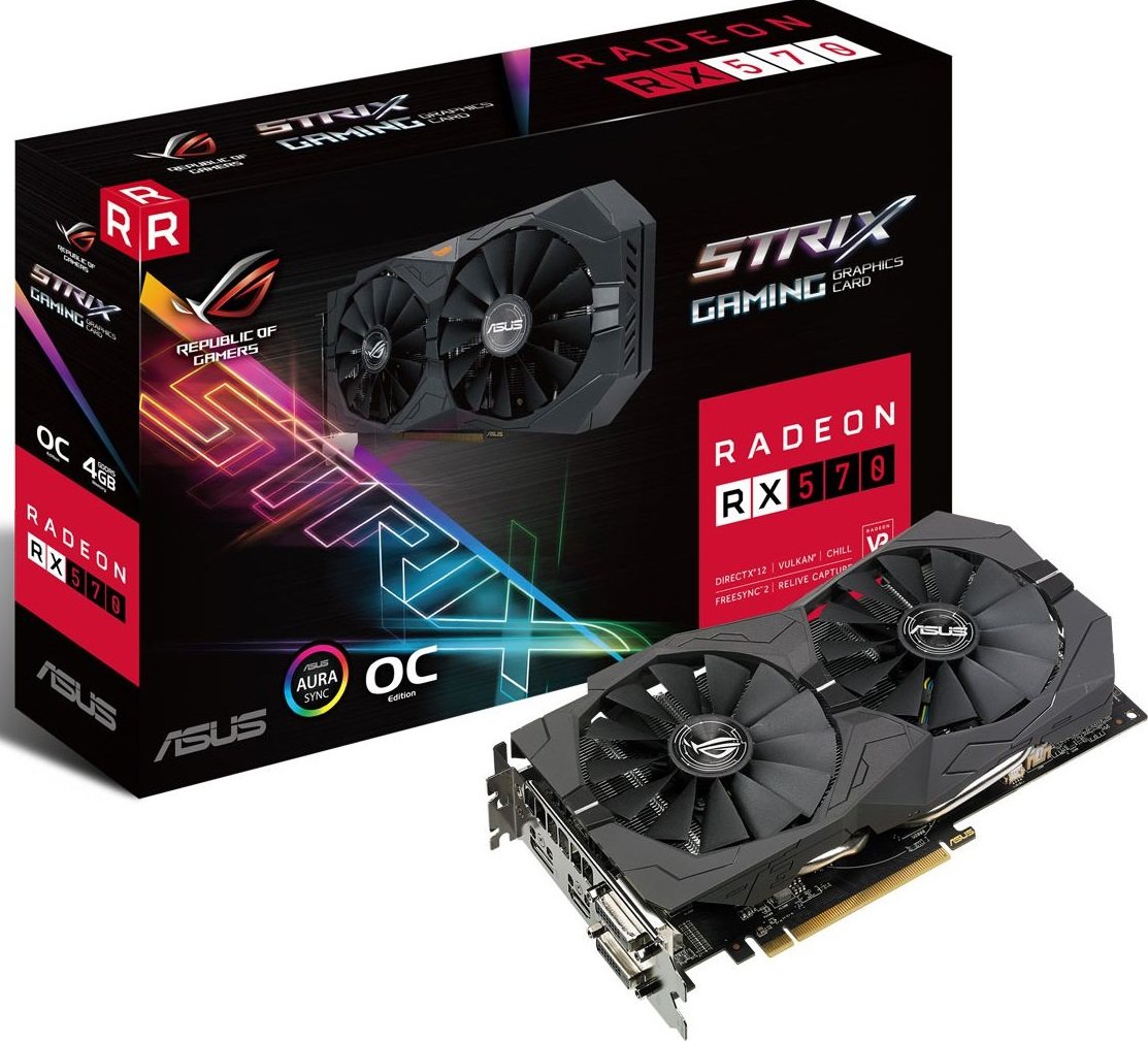 ASUS Rog Strix Radeon RX 570 Gaming 4GB Karta graficzna - niskie ceny i ...