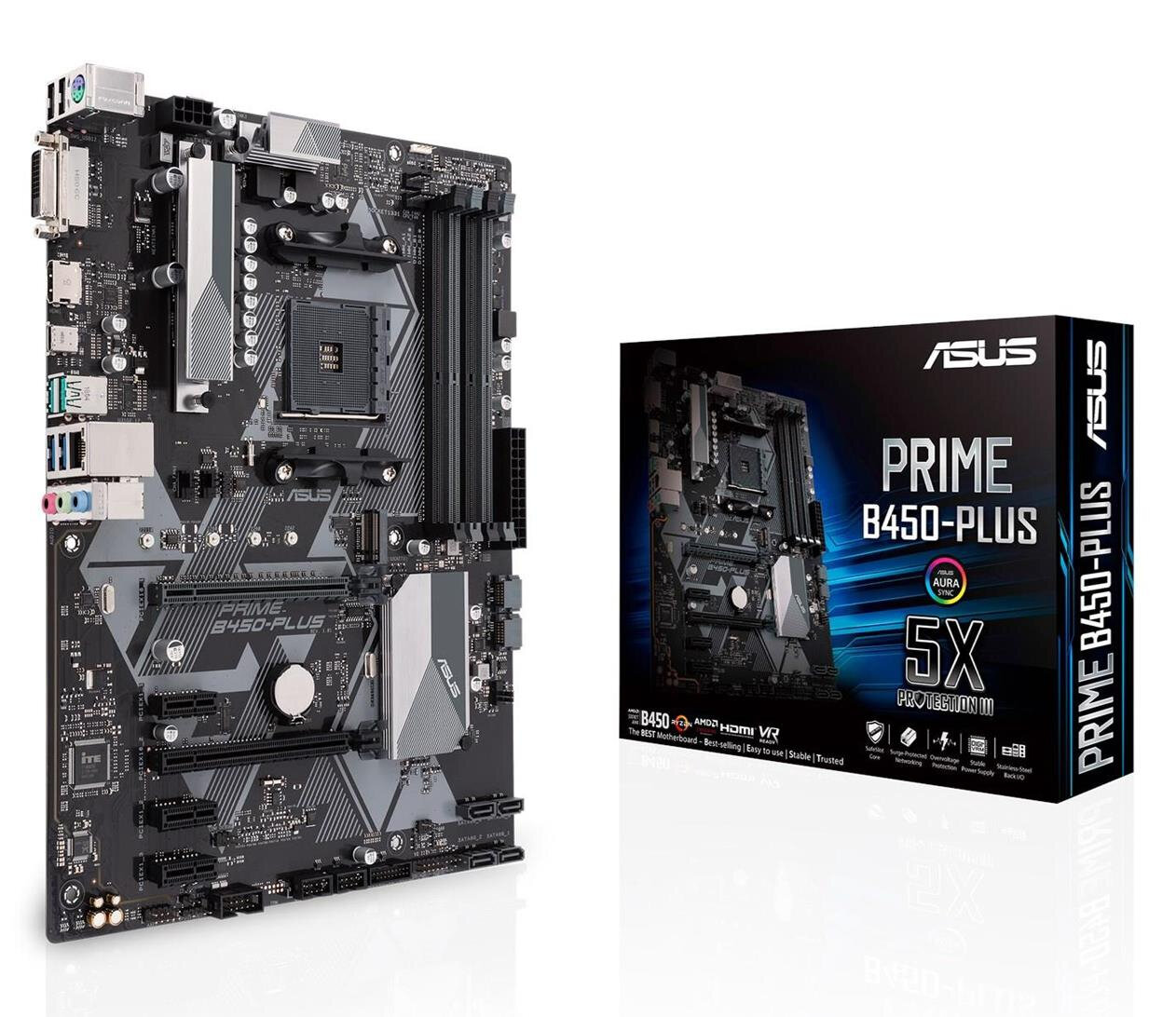 ASUS Prime B450 Plus Płyta główna - niskie ceny i opinie w Media Expert