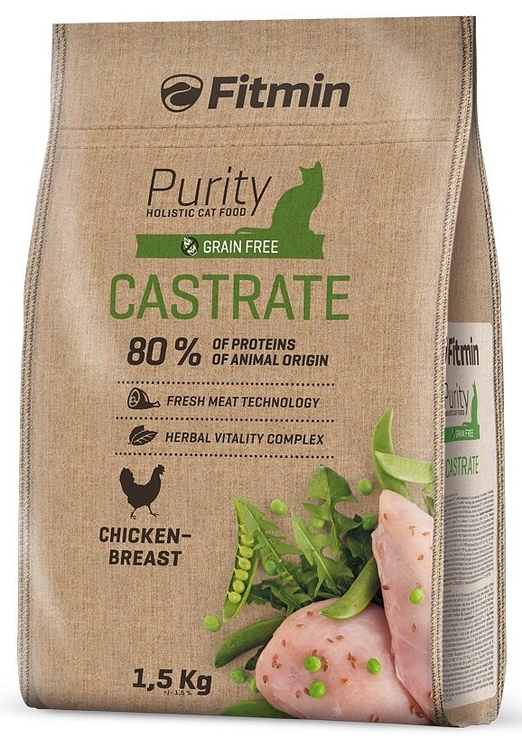 FITMIN Cat Purity Castrate Kurczak 1.5 kg Karma dla kota - niskie ceny ...