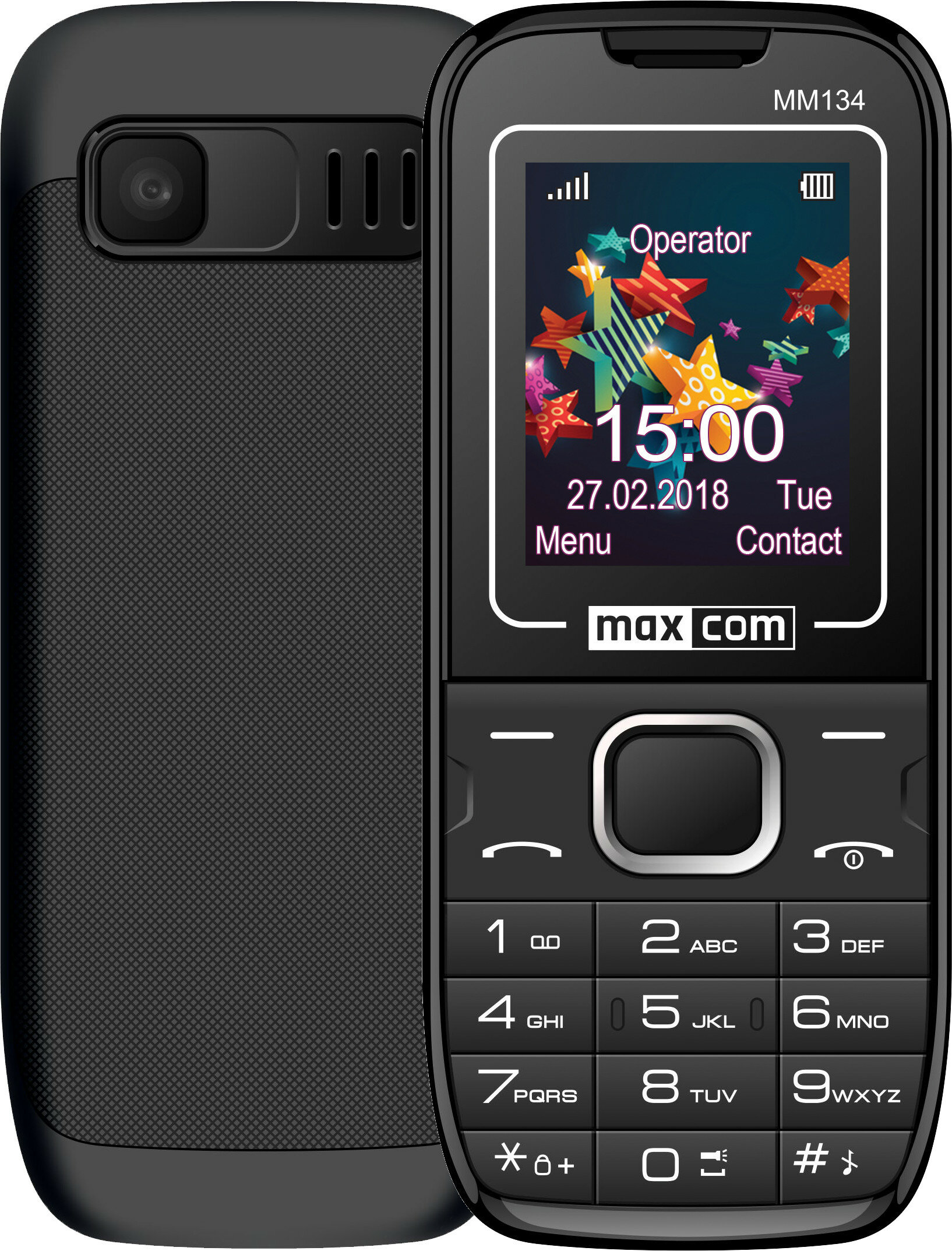 MAXCOM MM134 Czarny Telefon - niskie ceny i opinie w Media Expert