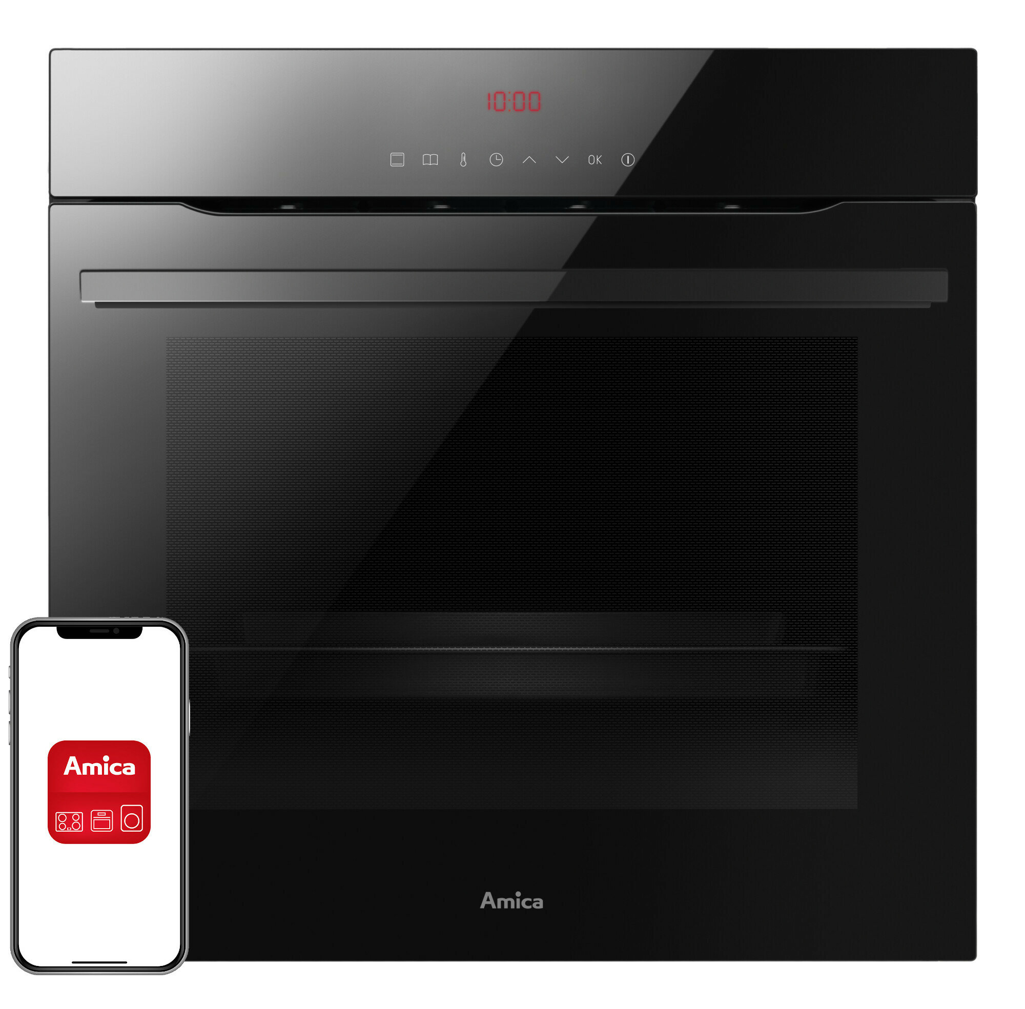 Amica Ed57689ba X Type Wifi Elektryczny Czarny A Piekarnik Niskie