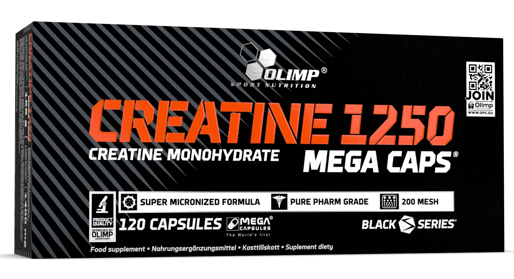 OLIMP Creatine 1250 Mega Caps (120 kapsułek) Monohydrat kreatyny ...
