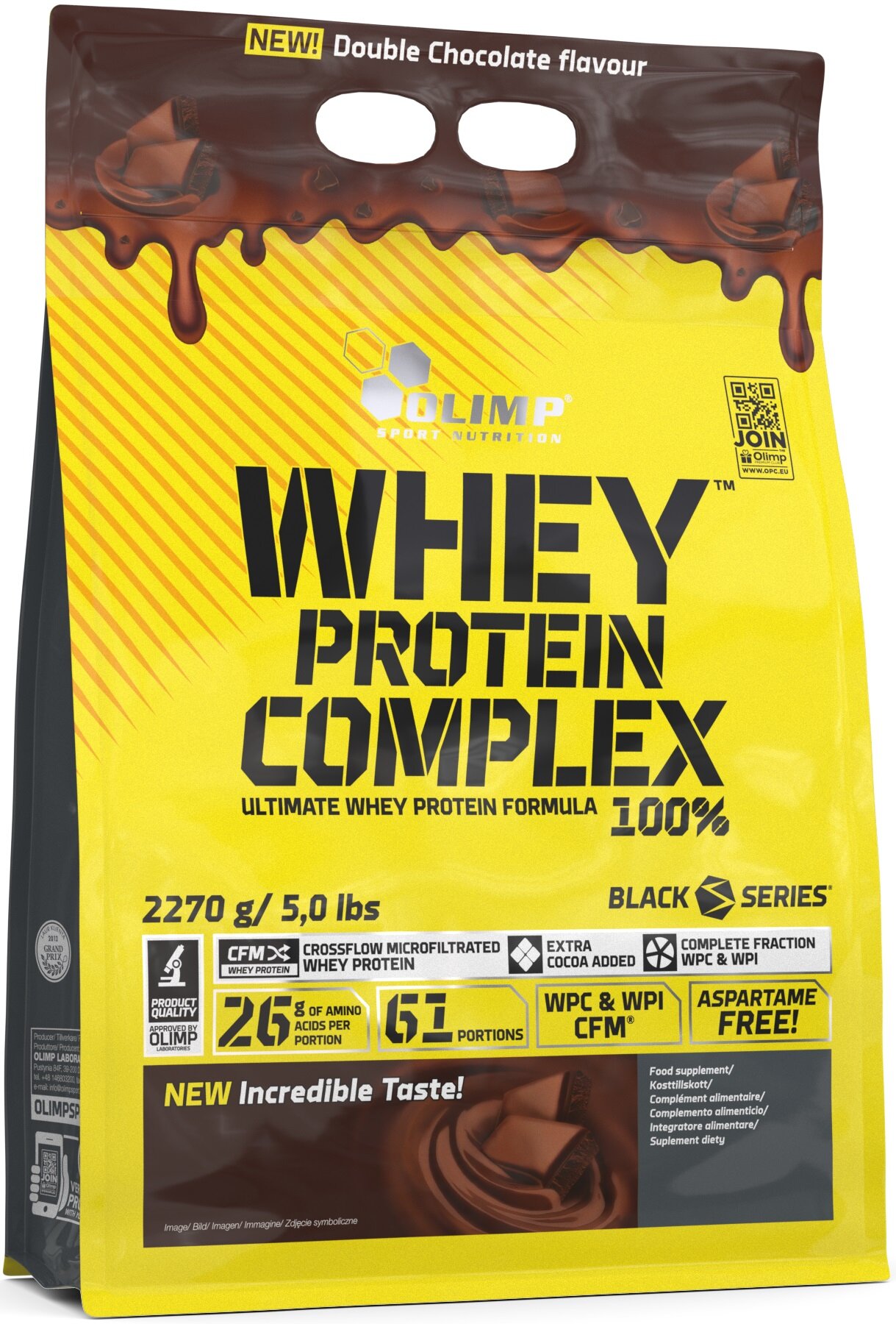 OLIMP Whey Protein Complex 100% Podwójna czekolada (2270 g) Odżywka ...