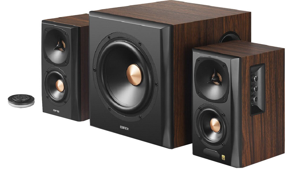 EDIFIER S360DB Brązowy Zestaw kolumn - niskie ceny i opinie w Media Expert