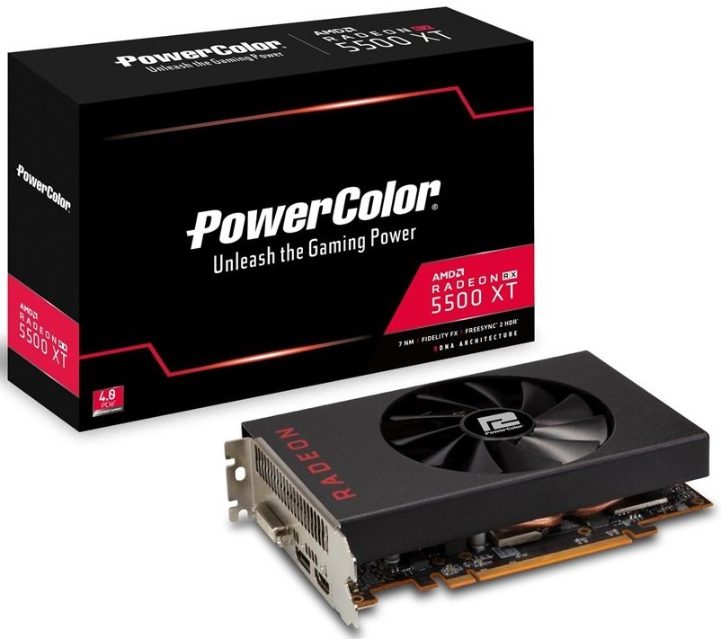 POWERCOLOR Radeon RX 5500 XT 4GB Karta graficzna - niskie ceny i opinie ...