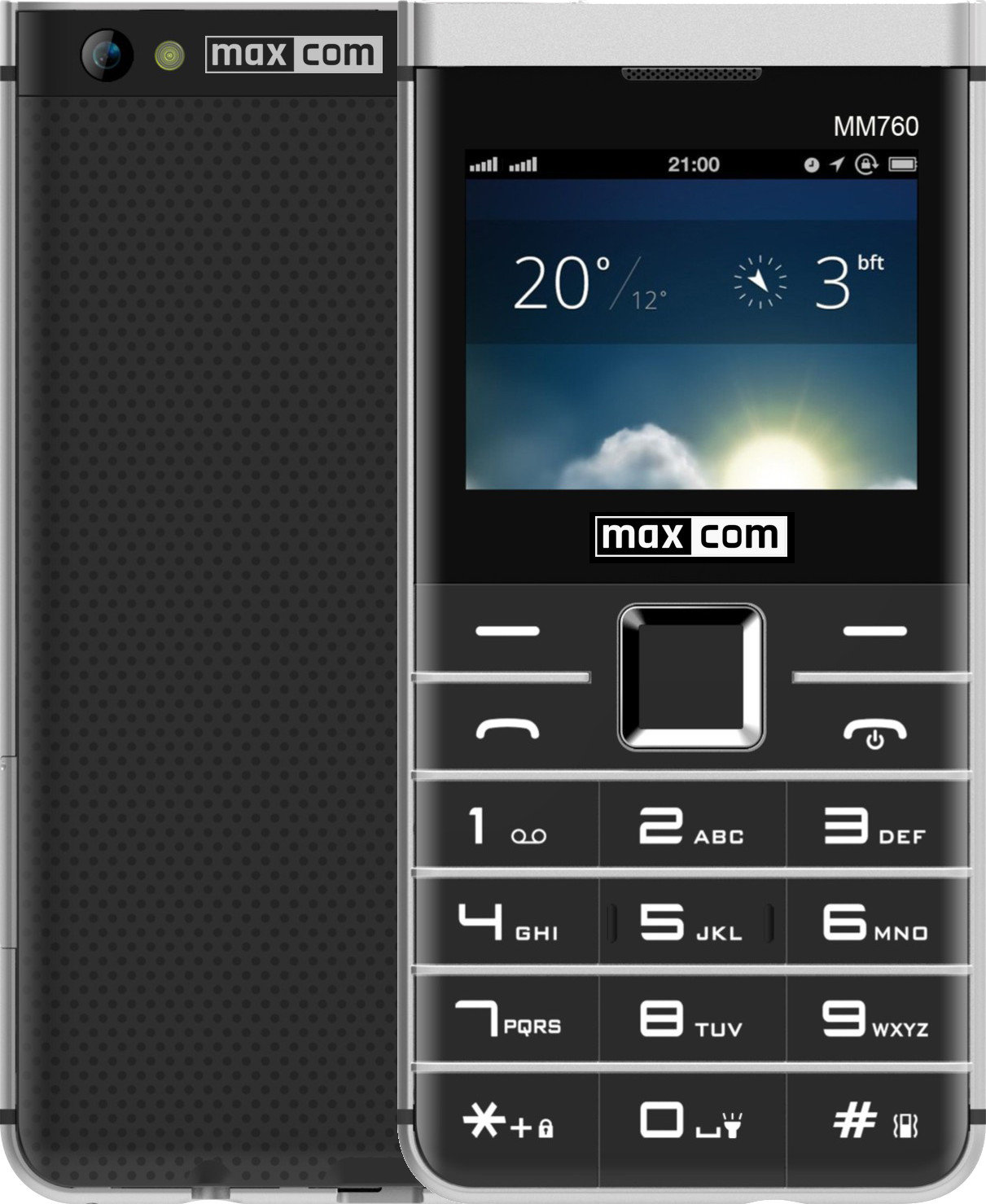 MAXCOM Comfort MM760 Czarny Telefon - niskie ceny i opinie w Media Expert