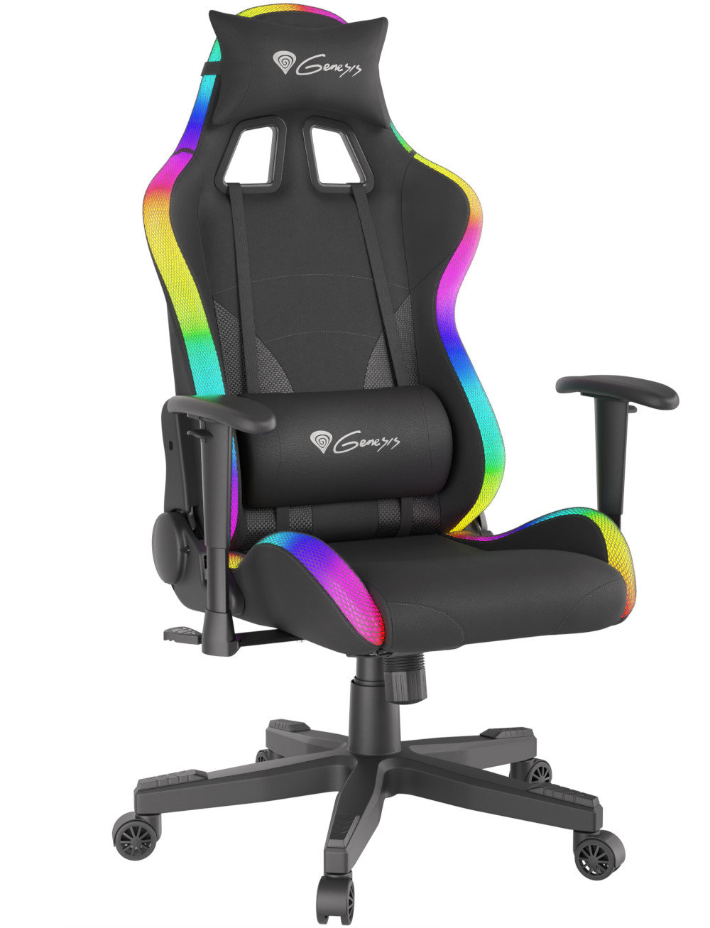 GENESIS Trit 600 RGB Czarny Fotel - niskie ceny i opinie w Media Expert