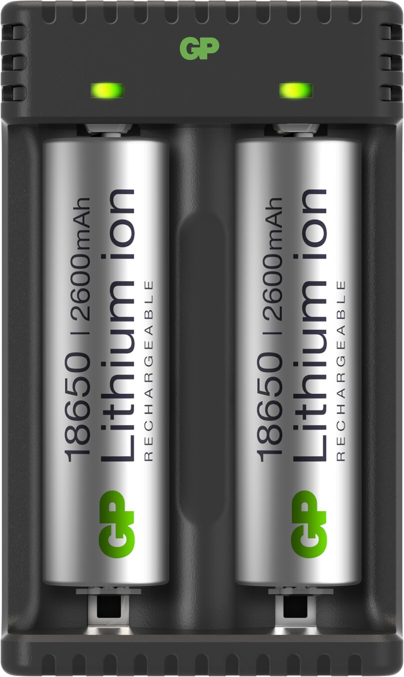 GP BATTERY L211 + 2 akumulatory 18650 2600mAh Ładowarka GP - niskie ...