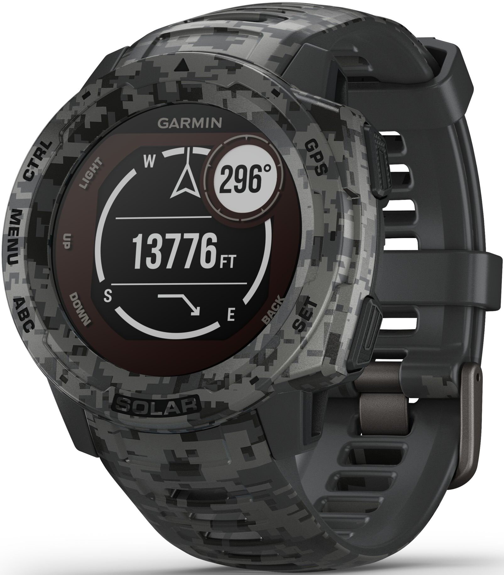 GARMIN Instinct Solar Camo Edition Grafitowy Zegarek sportowy - niskie ...