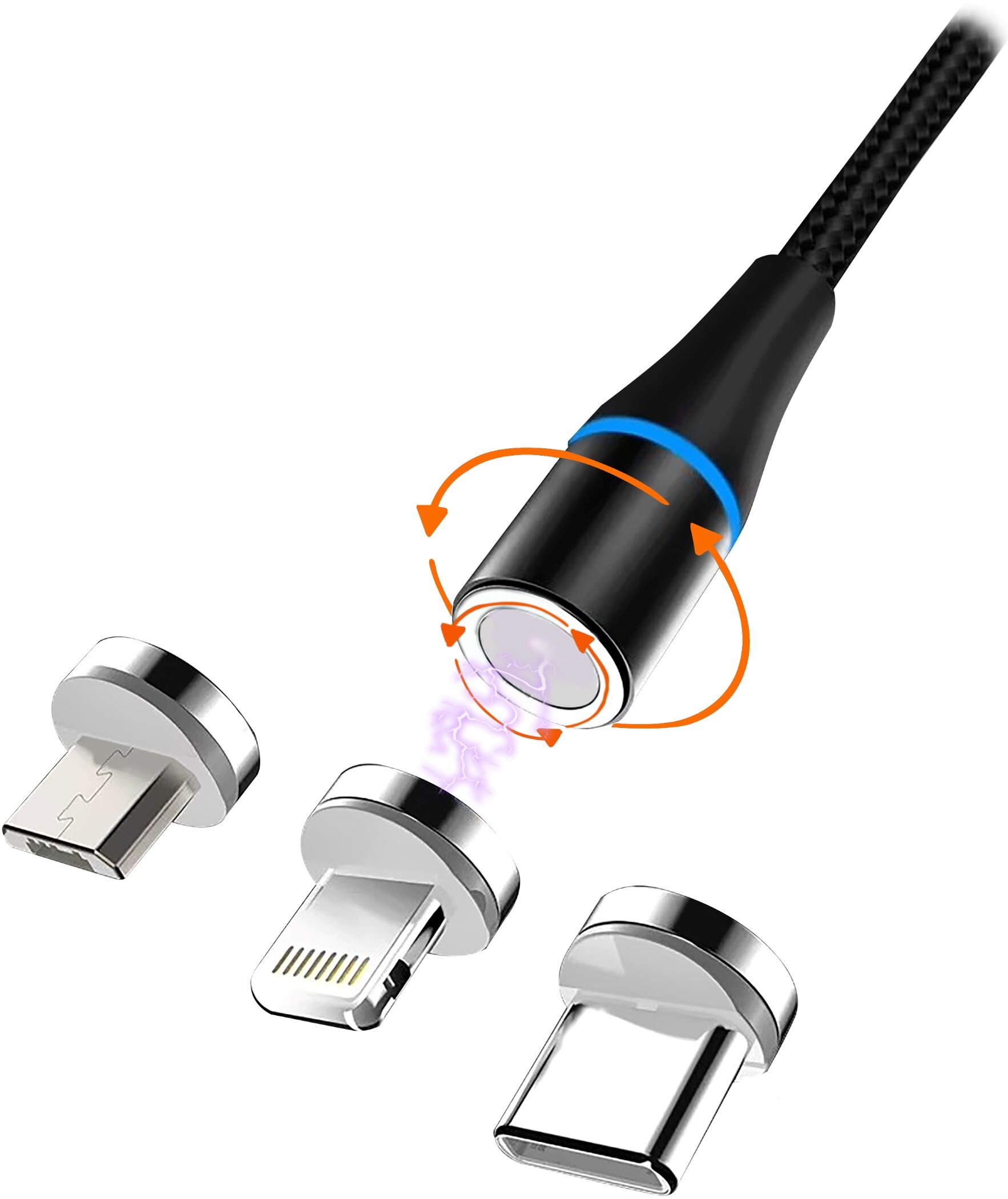 MSONIC MLU657 1 m Czarny Kabel USB - Micro USB/USB Typ-C/Lightning - niskie ceny i opinie w ...