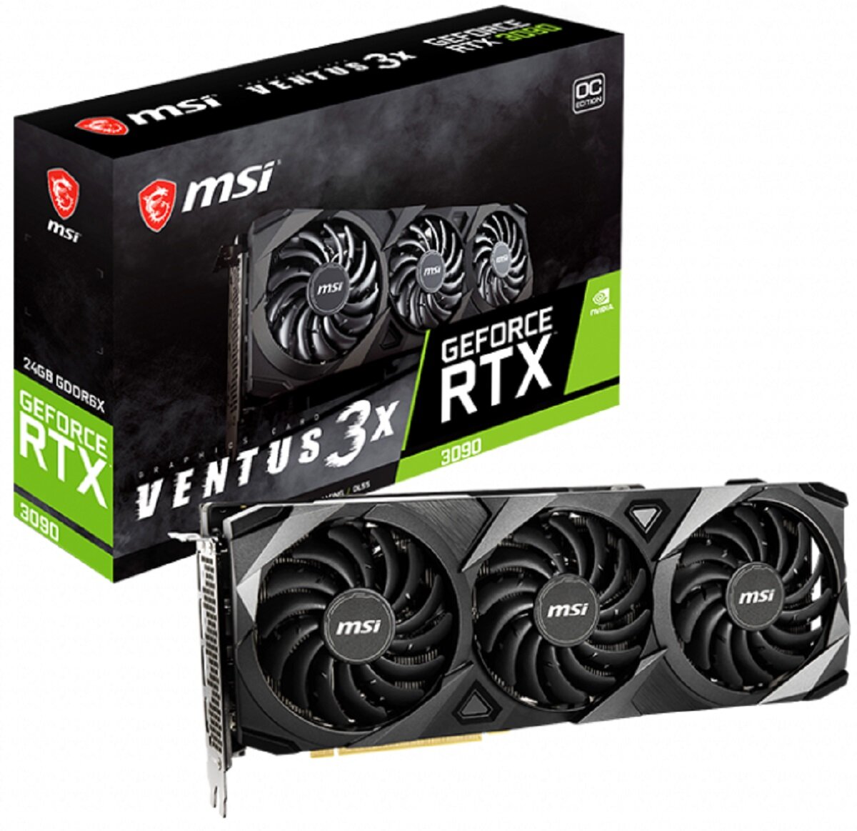 MSI GeForce RTX 3090 Ventus 3X OC 24GB Karta graficzna - niskie ceny i opinie w Media Expert
