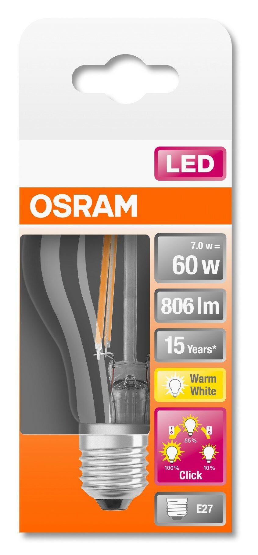 OSRAM LSCLA603XD 6.5W E27 Żarówka LED - niskie ceny i opinie w Media Expert