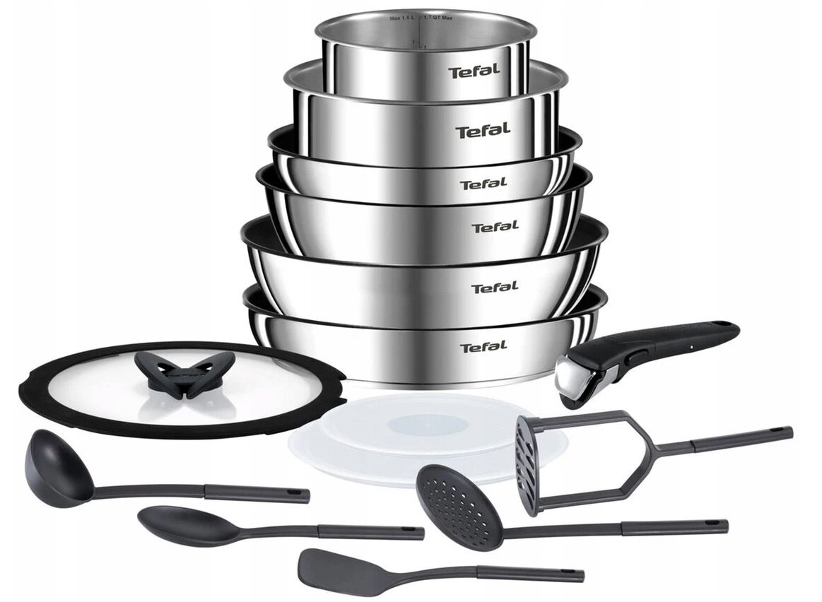 TEFAL Ingenio Emotion L925SF14 (15 elementów) Zestaw patelni - niskie ...