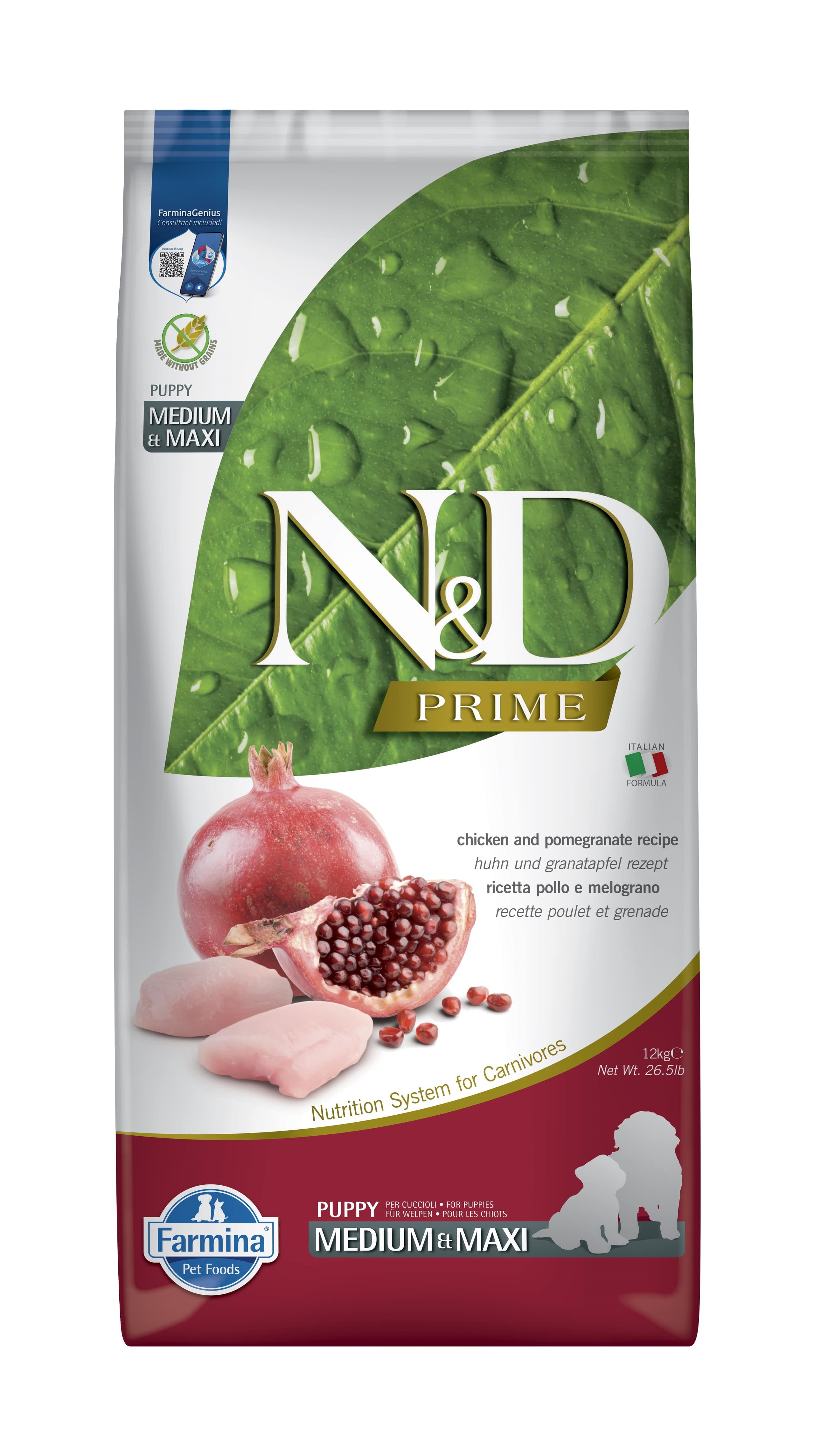 FARMINA N&D Prime Kurczak i owoc granatu Adult Medium & Maxi 12 kg Karma dla psa - niskie ceny i ...