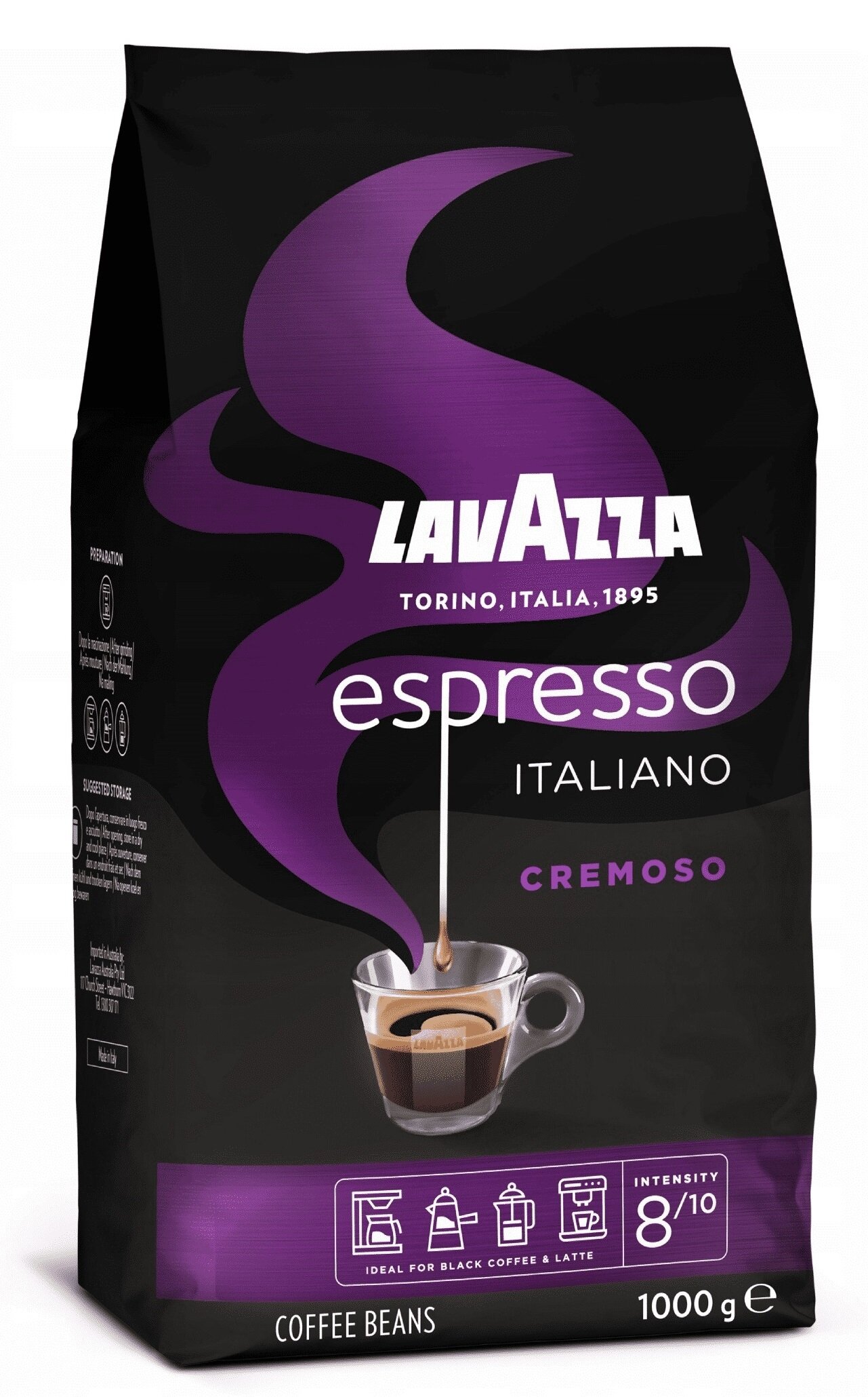 LAVAZZA Espresso Italiano Cremoso 1 kg Kawa ziarnista - niskie ceny i ...