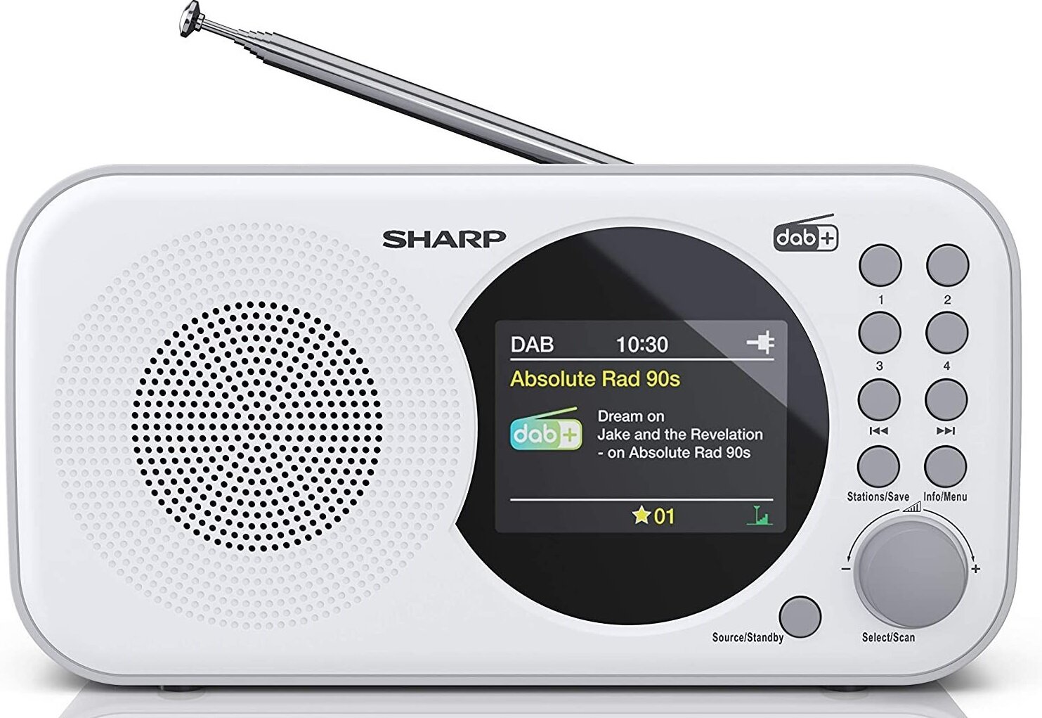 SHARP DR-P320 Biały Radio - niskie ceny i opinie w Media Expert