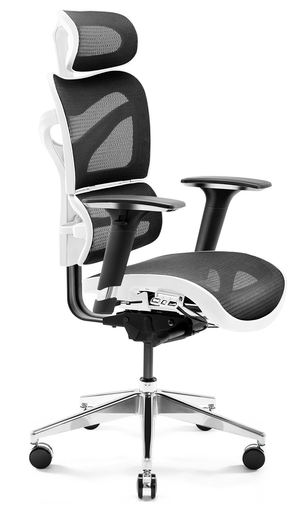 DIABLO CHAIRS V-Commander Biało-czarny Fotel - niskie ceny i opinie w ...