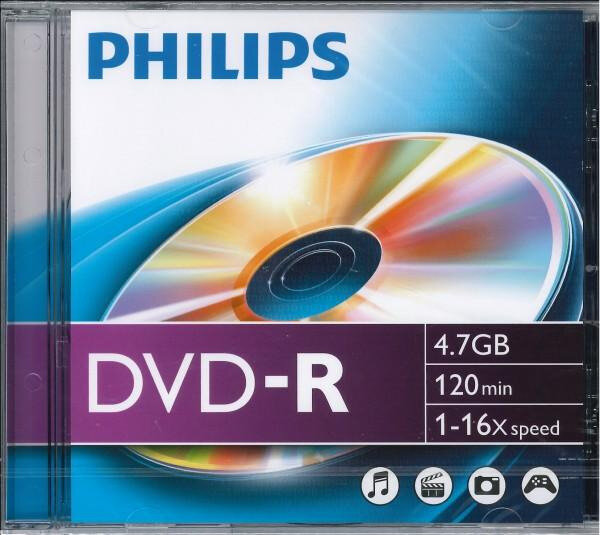 PHILIPS DVD-R 4.7 GB Slim Płyta - niskie ceny i opinie w Media Expert