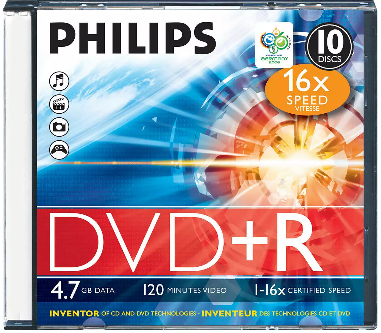 PHILIPS DVD+R 4.7 GB Slim 1 sztuka Płyta - niskie ceny i opinie w Media ...
