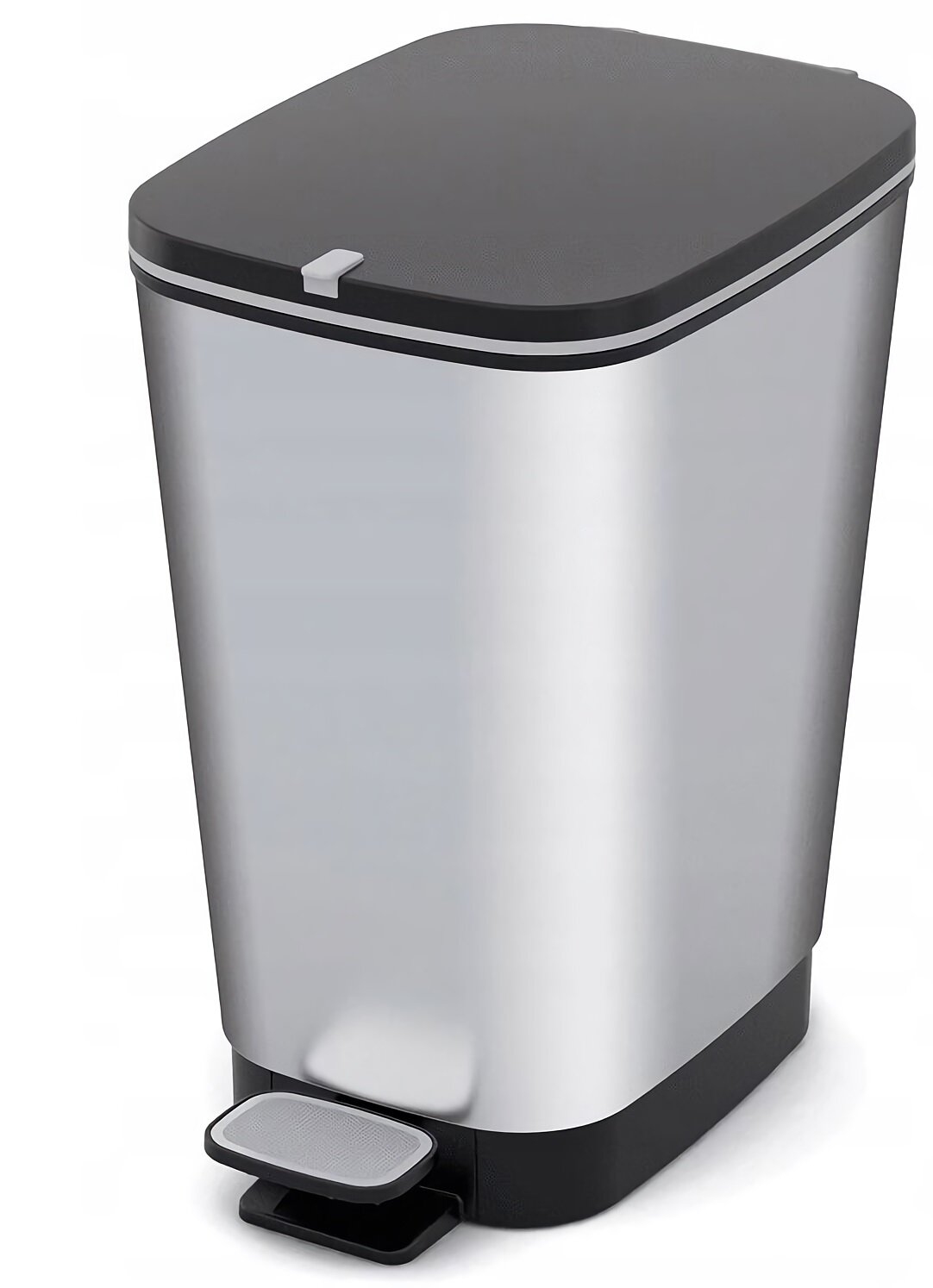 CURVER Chic Bin 237544 35L Srebrny Kosz na śmieci - niskie ceny i ...