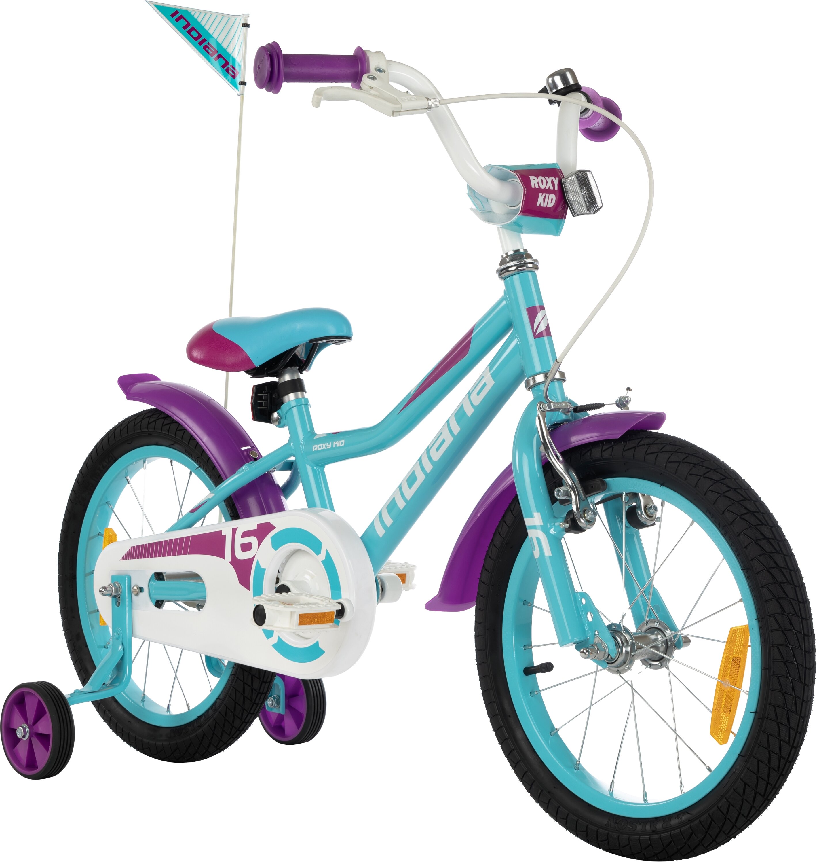 INDIANA Roxy Kid 16 cali dla dziewczynki Turkusowy Rower dziecięcy ...