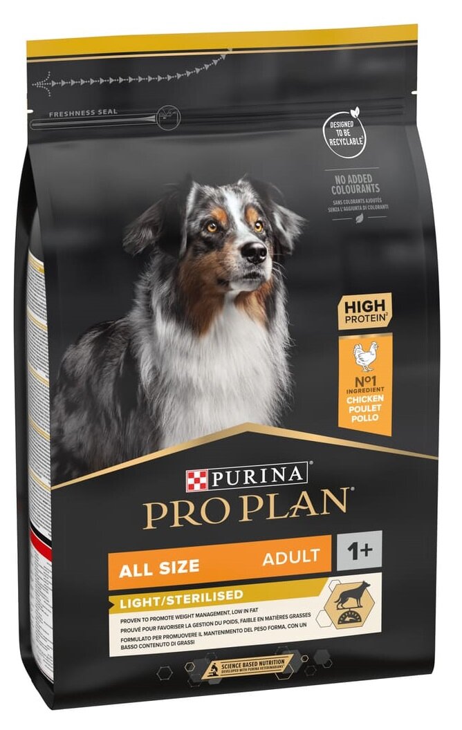 PURINA Pro Plan All Size Adult Light Sterilised Kurczak 3 kg Karma dla ...