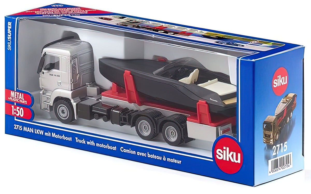 SIKU Ciężarówka MAN z motorówką 2715 Samochód - niskie ceny i opinie w ...