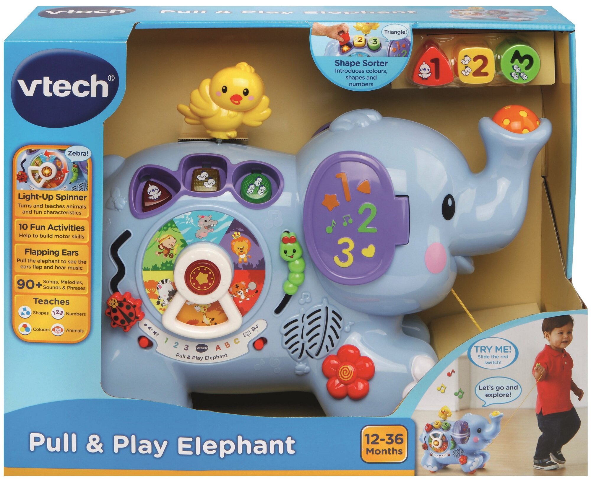 VTECH Super Słoń 60978 Zabawka interaktywna - niskie ceny i opinie w ...