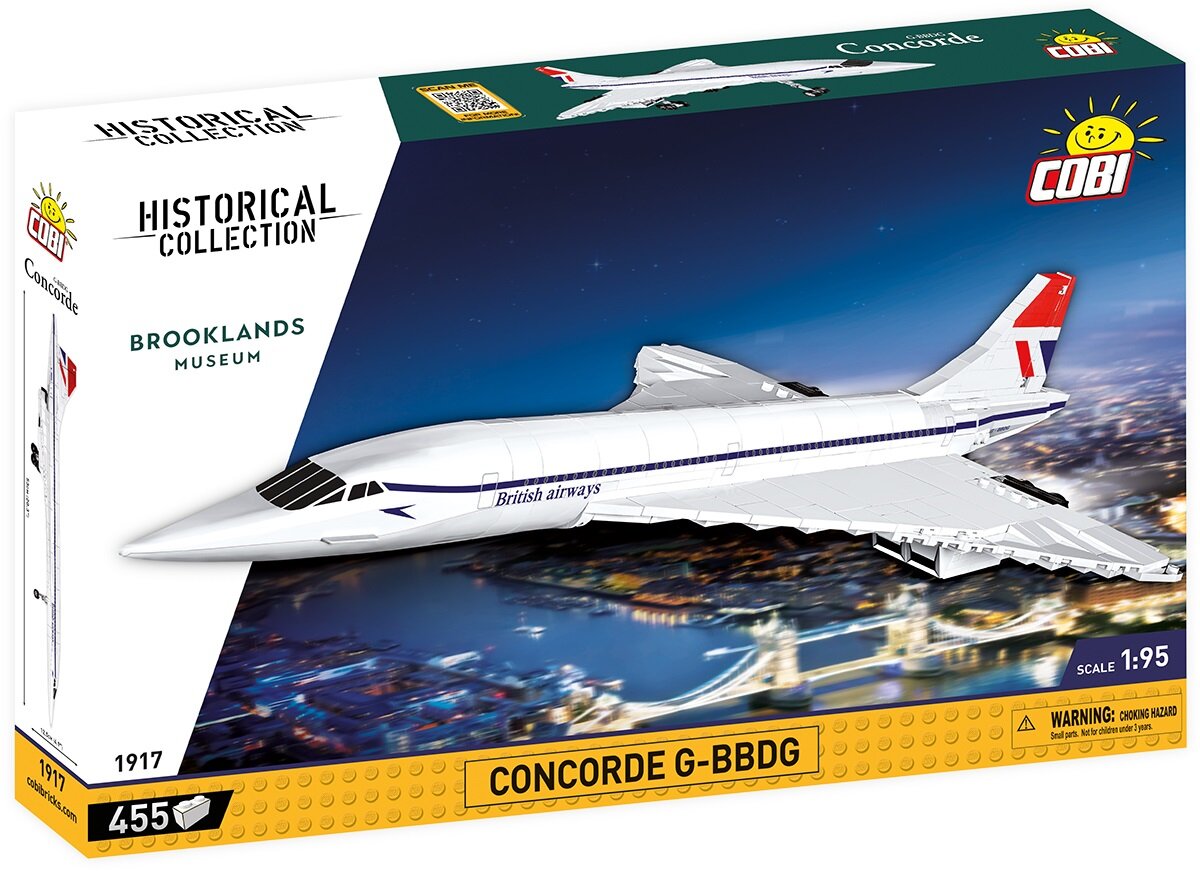 COBI Historical Collection Concorde G-BBDG COBI-1917 Klocki plastikowe ...