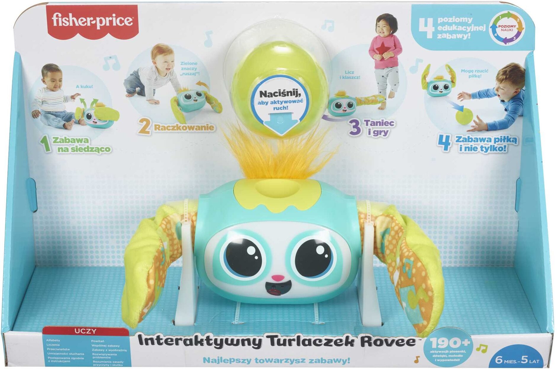 FISHER PRICE Turlaczek Rovee GRW59 Zabawka interaktywna - niskie ceny i ...