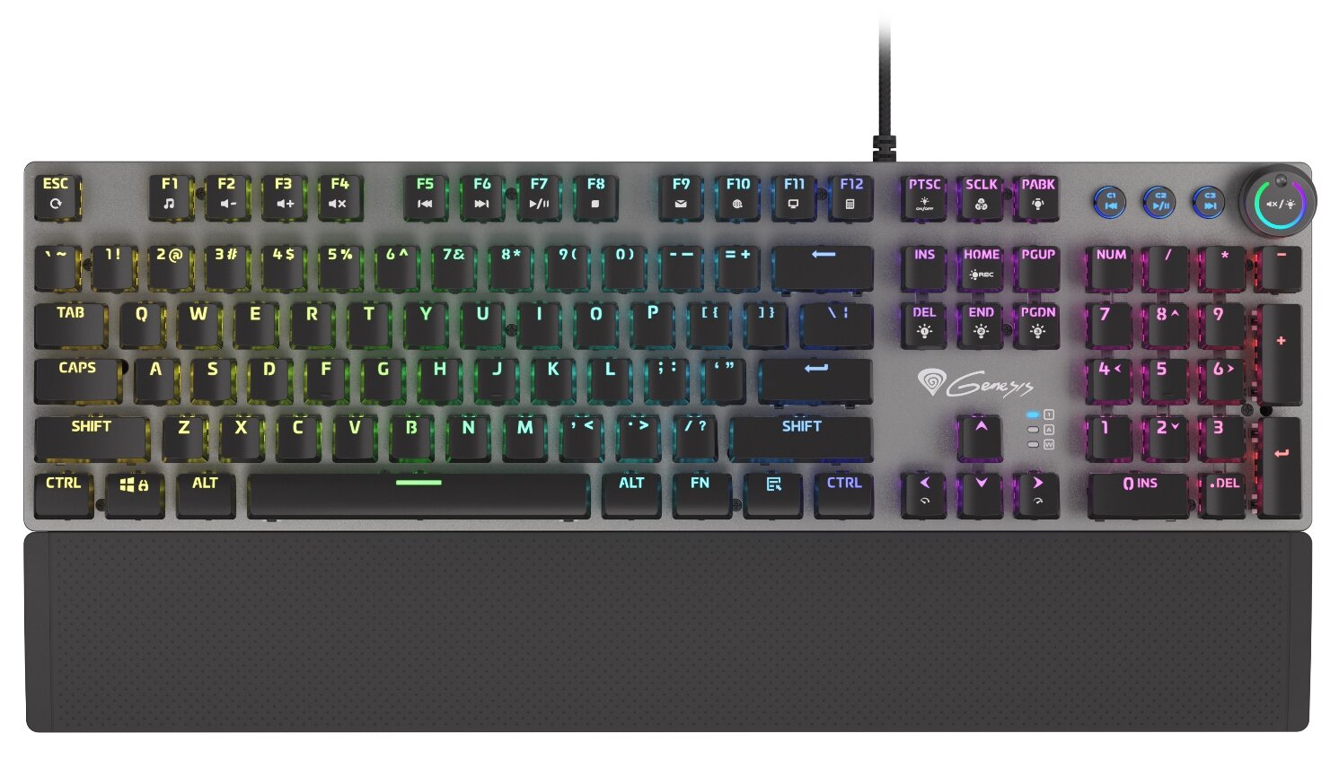 GENESIS Thor 401 RGB Brown Klawiatura - niskie ceny i opinie w Media Expert