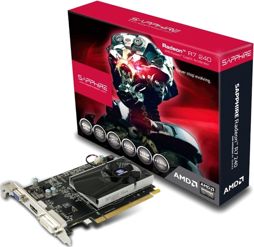SAPPHIRE Radeon R7 240 4GB Karta graficzna - niskie ceny i opinie w ...