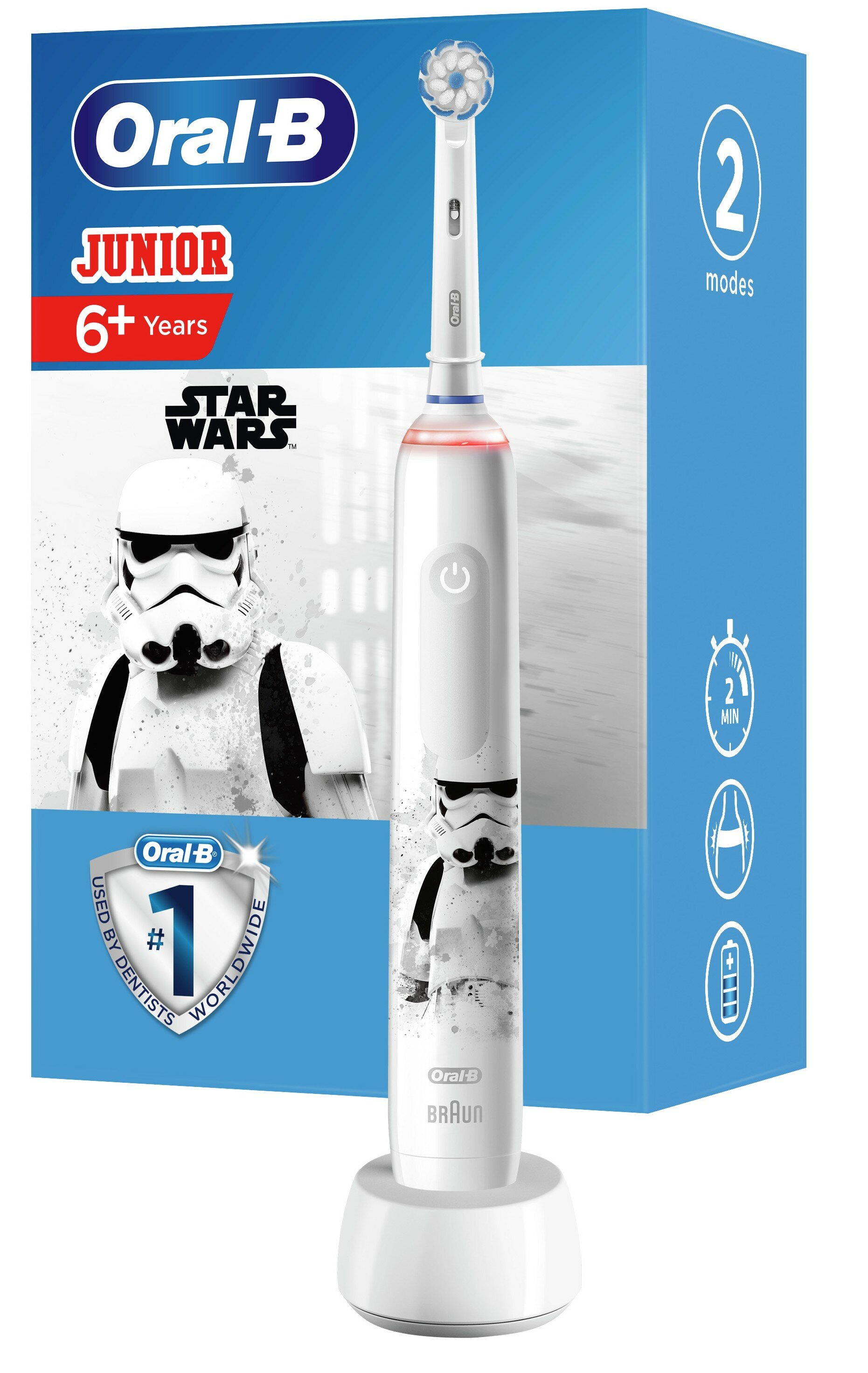 ORAL-B Pro 3 Kids Junior Star Wars Szczoteczka rotacyjna - niskie ceny i opinie w Media Expert