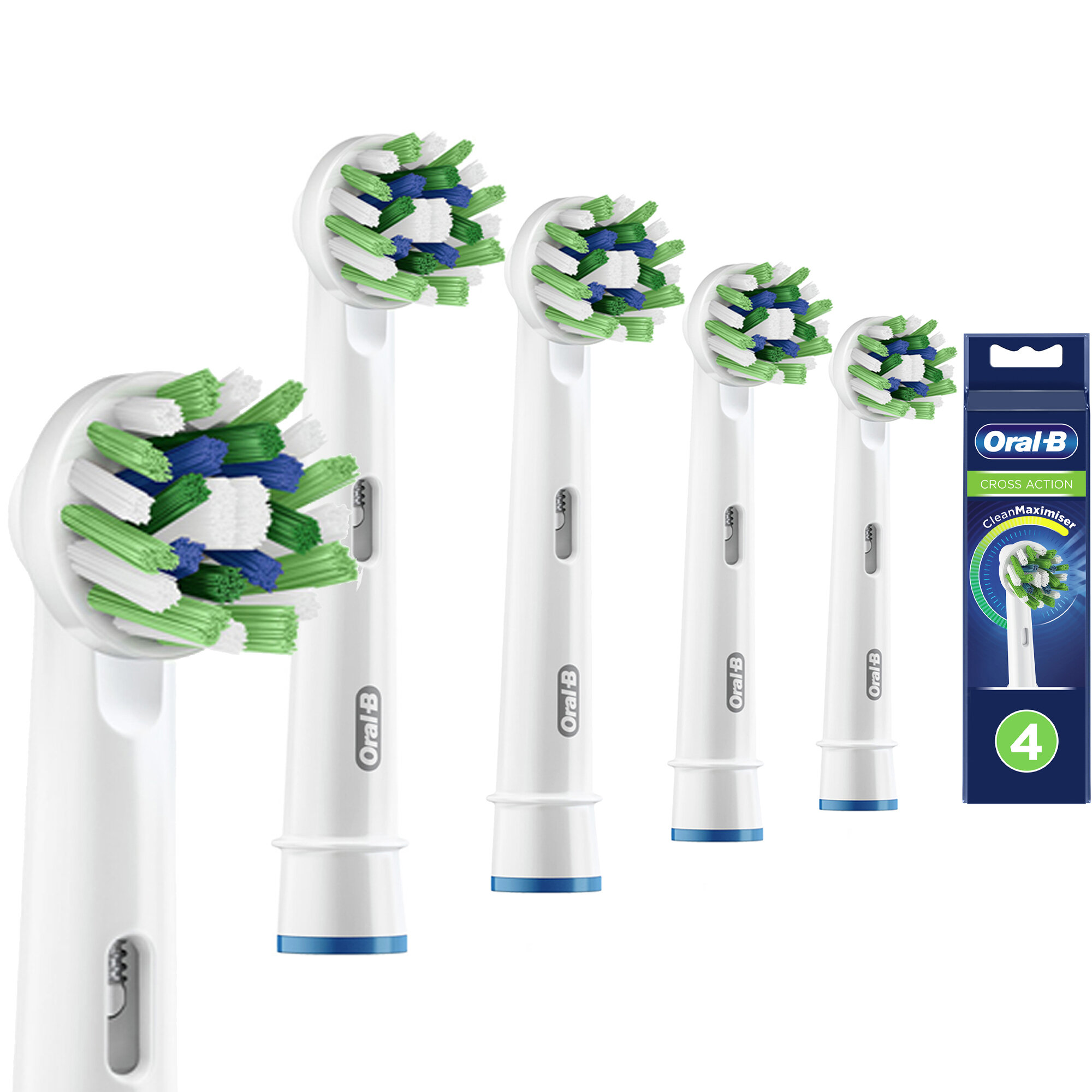 ORAL-B CrossAction CleanMaximiser EB50-4 (4 szt.) (Średnia miękkość) Końcówka szczoteczki ...