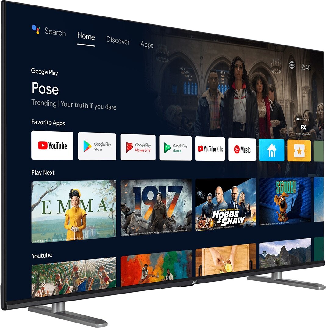 JVC LT-55VAQ7100 55" QLED 4K Android TV Dolby Vision Telewizor - niskie ...