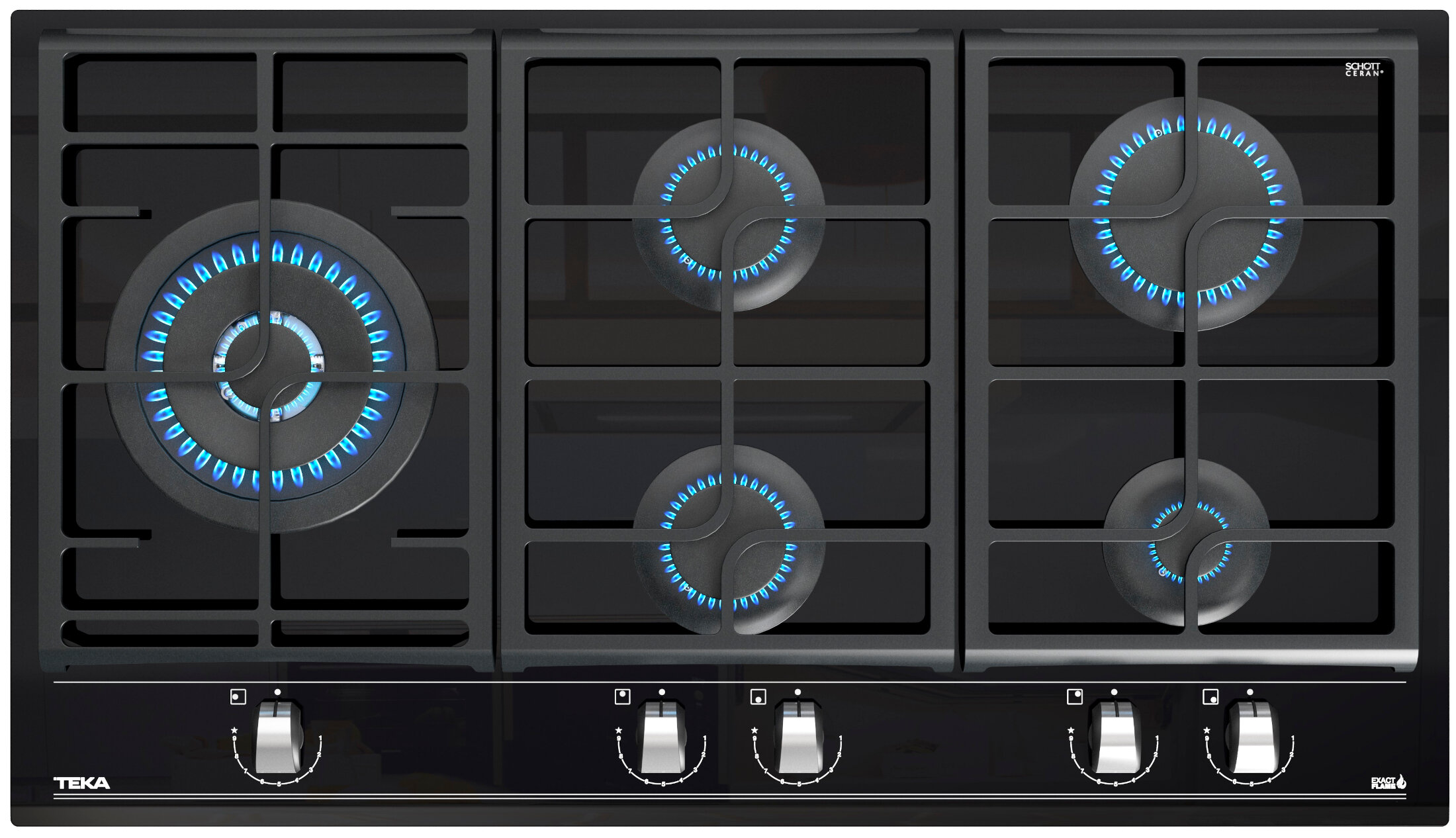 TEKA GZC 95320 XBC BK Płyta gazowa - niskie ceny i opinie w Media Expert