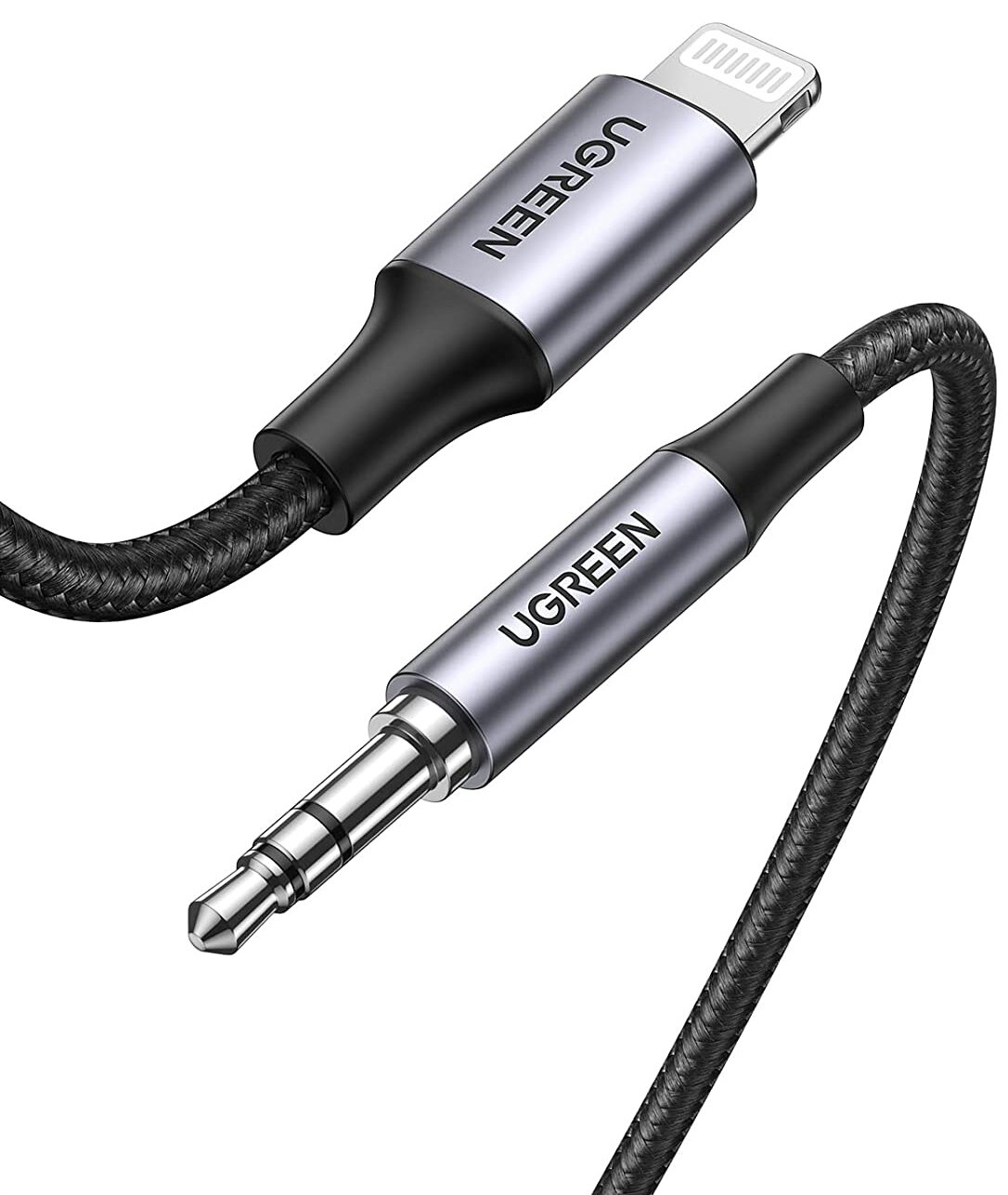 UGREEN US315 1m Czarny Kabel Lightning - Jack 3.5 mm - niskie ceny i ...