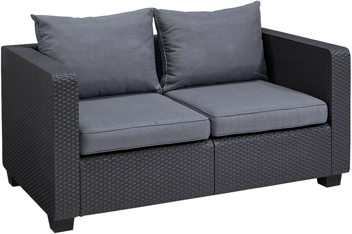 KETER Salta 17206012 2 osobowa Grafitowy Sofa ogrodowa - niskie ceny i ...