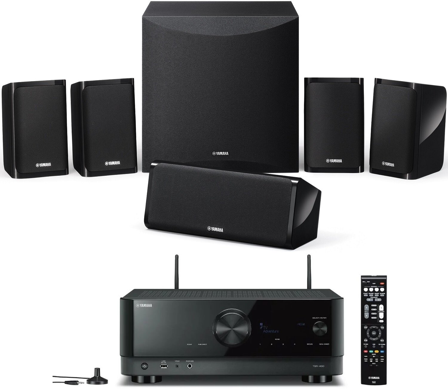 YAMAHA TSR-400 + NS-P41 Czarny Kino domowe - niskie ceny i opinie w ...