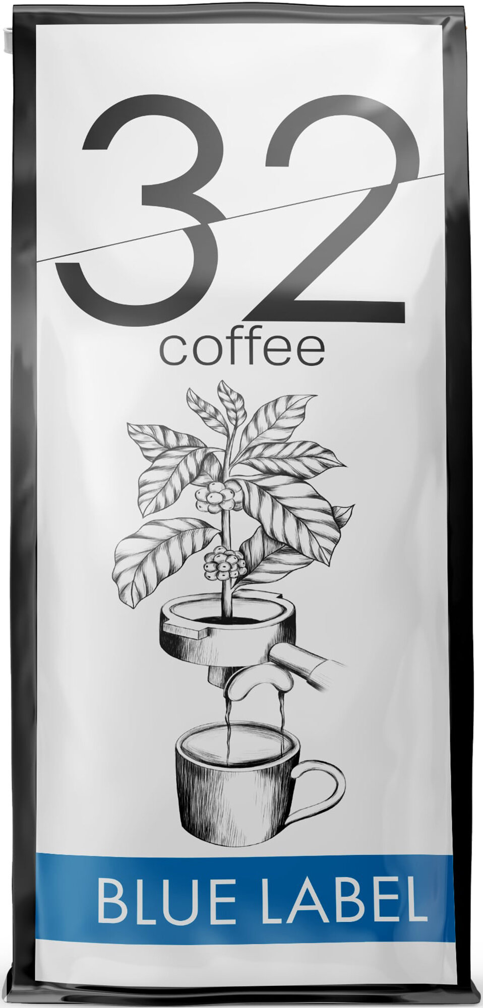 BLUE ORCA COFFEE 32 Coffee Blue Label 1 kg Kawa ziarnista - niskie ceny ...