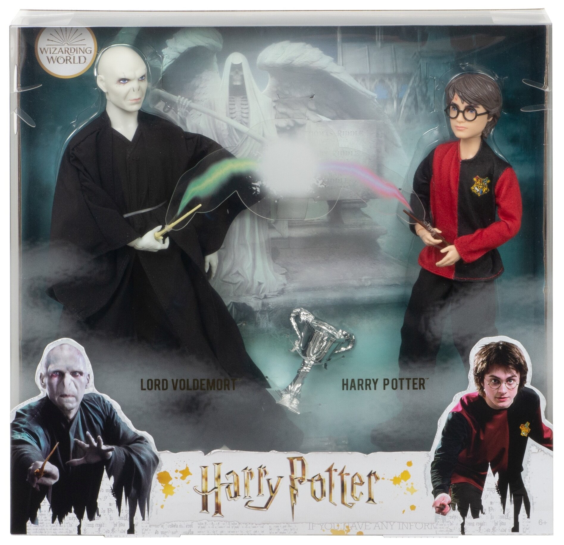 MATTEL Harry Potter Lord Voldemort + Harry Potter GNR38 Lalka - niskie ...