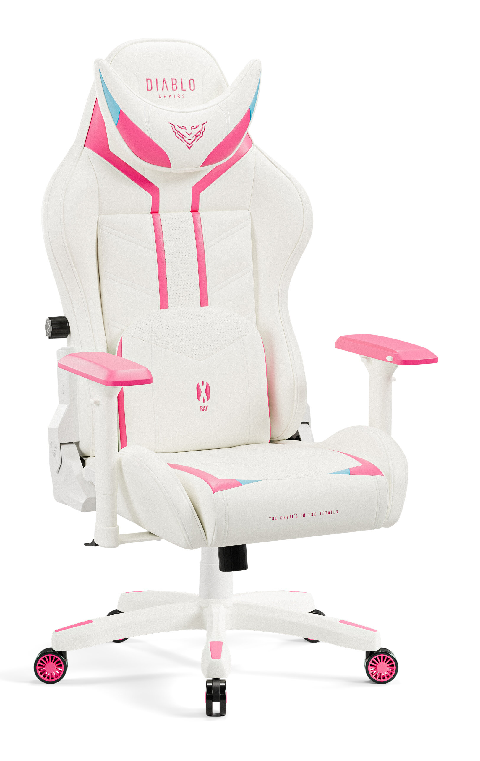 DIABLO CHAIRS X-Ray (L) Biało-różowy Fotel - niskie ceny i opinie w ...