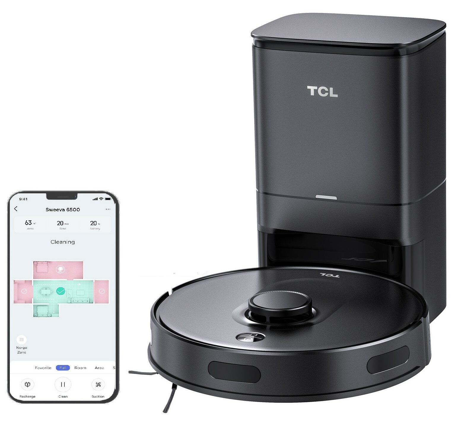 TCL Sweeva 6500 Czarny Robot sprzątający - niskie ceny i opinie w Media ...