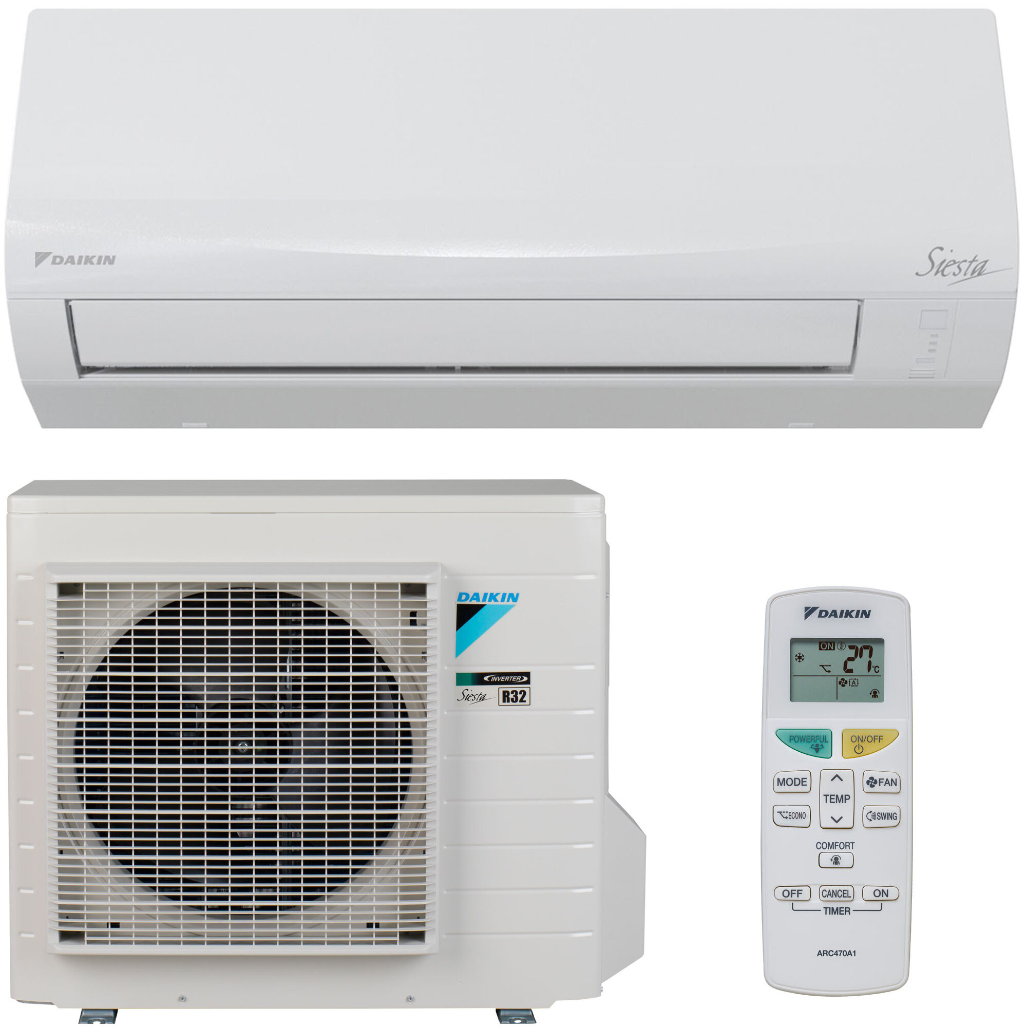 DAIKIN Sensira Siesta 3,5 KW z usługą montażu Klimatyzator Split, Pompa ...
