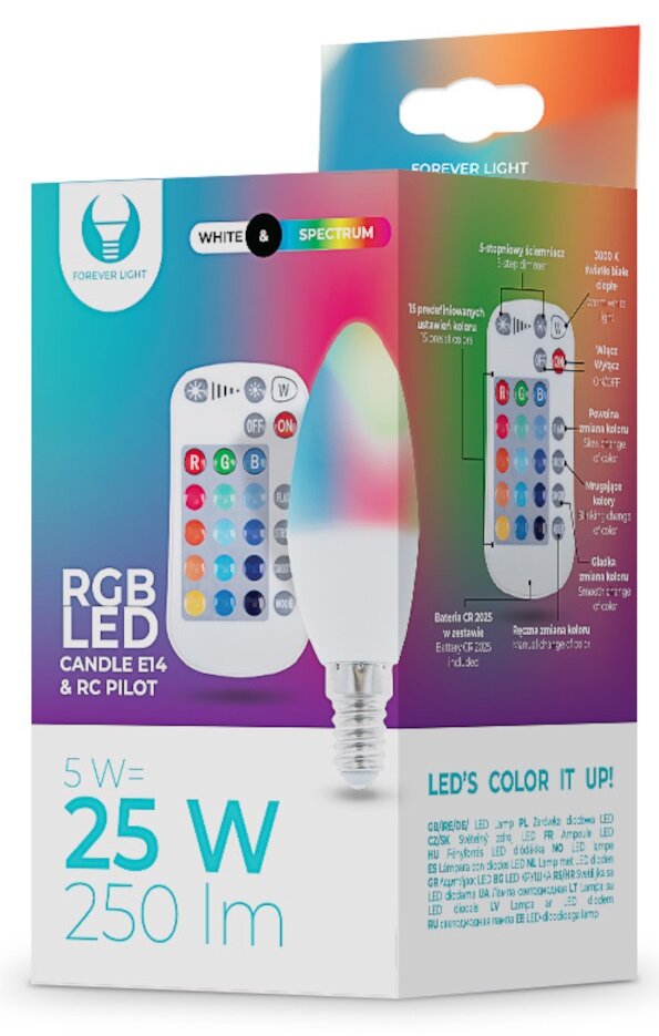 FOREVER LIGHT RTV003565 5W E14 Żarówka LED - niskie ceny i opinie w ...