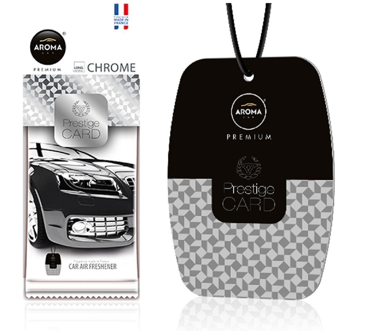 AROMA CAR Prestige Card Chrome Odświeżacz do samochodu - niskie ceny i ...